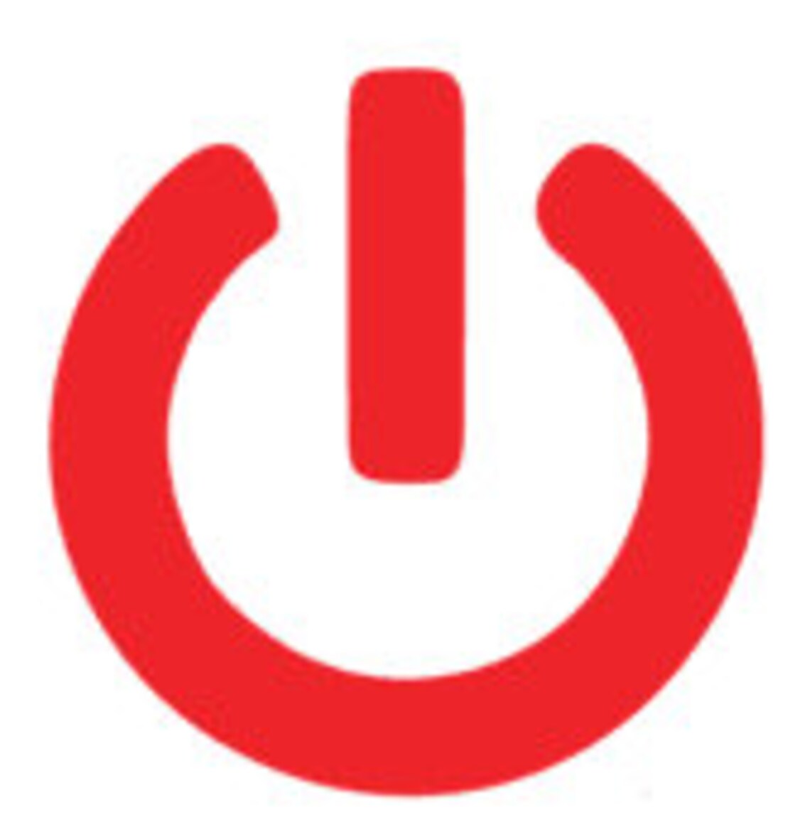 Power Button Symbol Vinyl Decal Sticker - Etsy