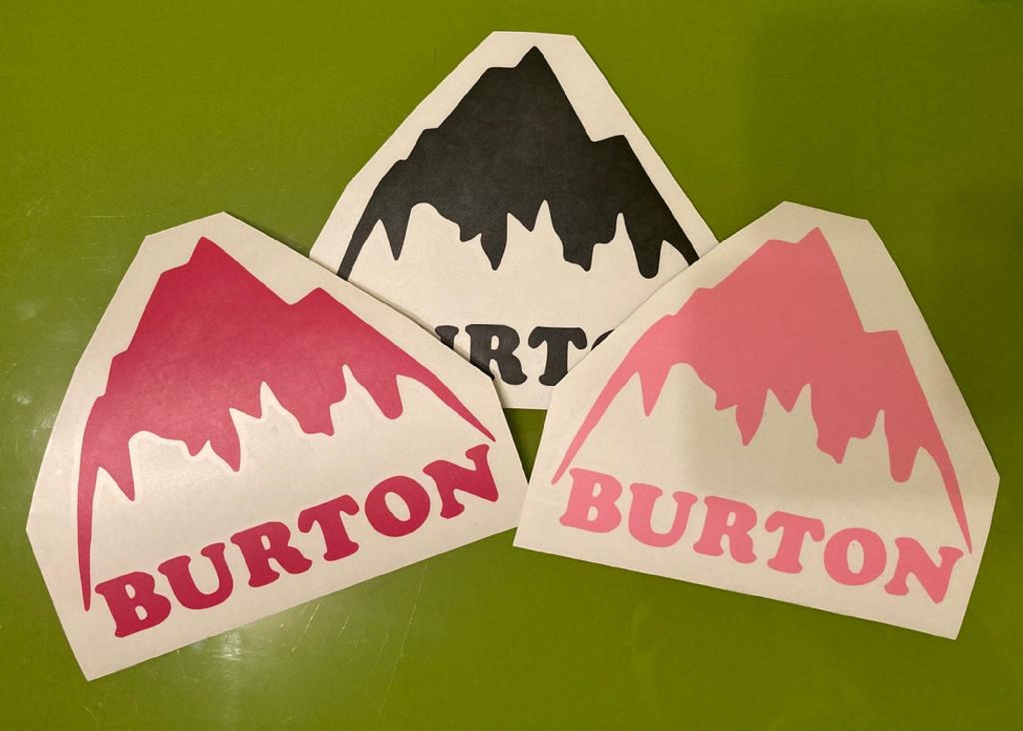 Burton ( 2''-6") Snowboards Mountain Replica Car Truck, Laptop Vinyl ...