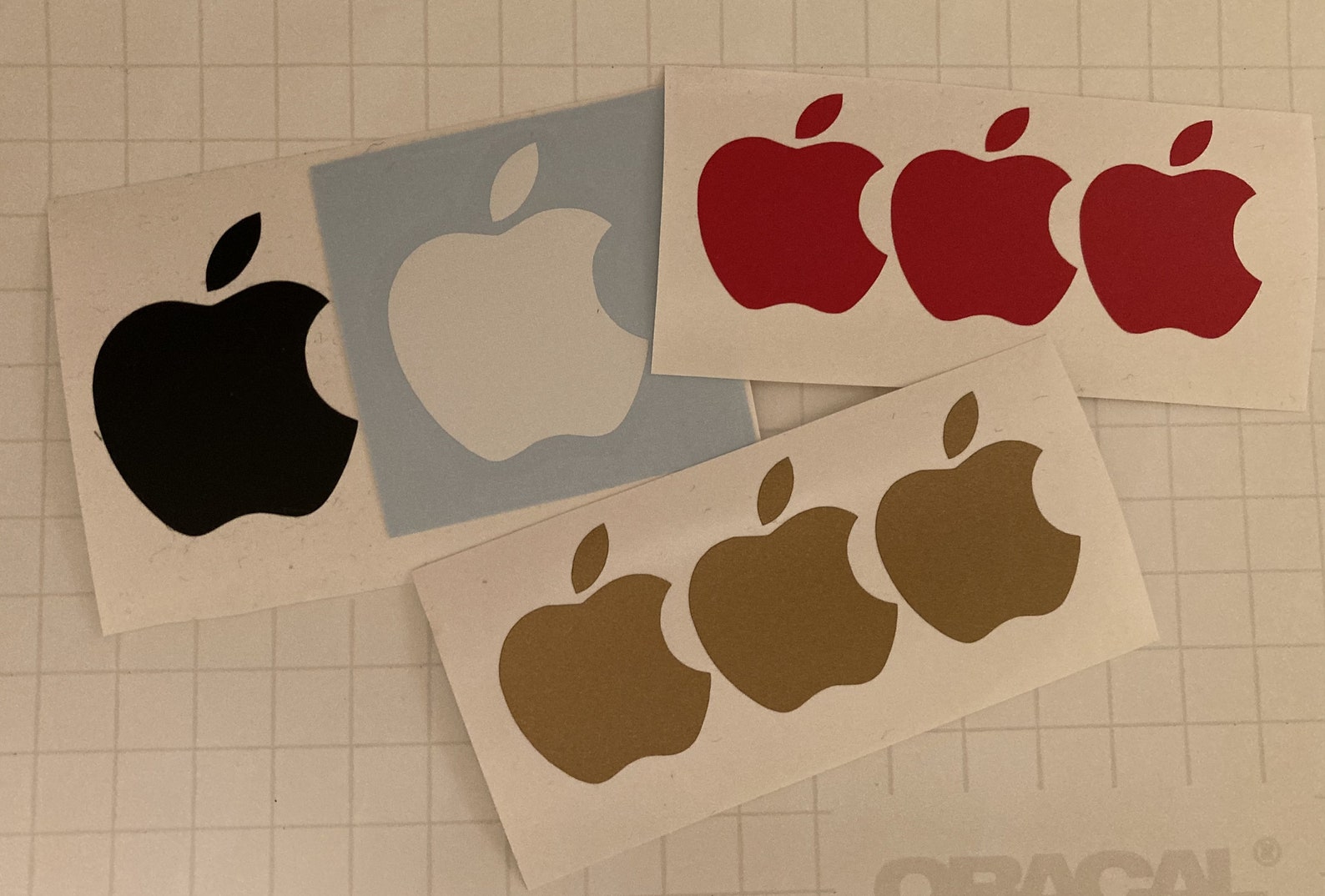 Set of 3 Custom Apple Logo Decal for Iphone Ipad or Mac - Etsy Canada