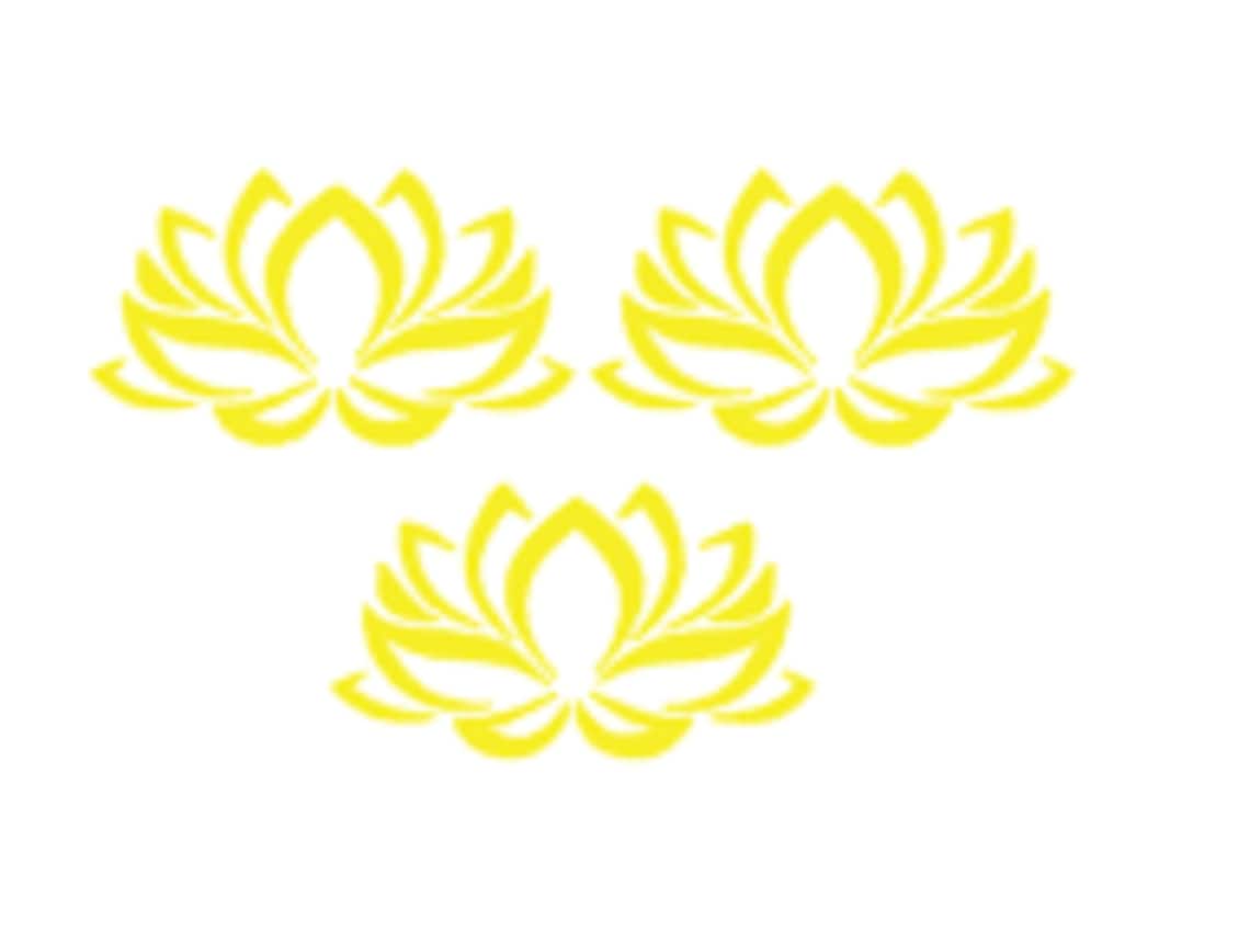 Set of 3 Flower Decals Flower Vinyl Decalssliding Glass - Etsy