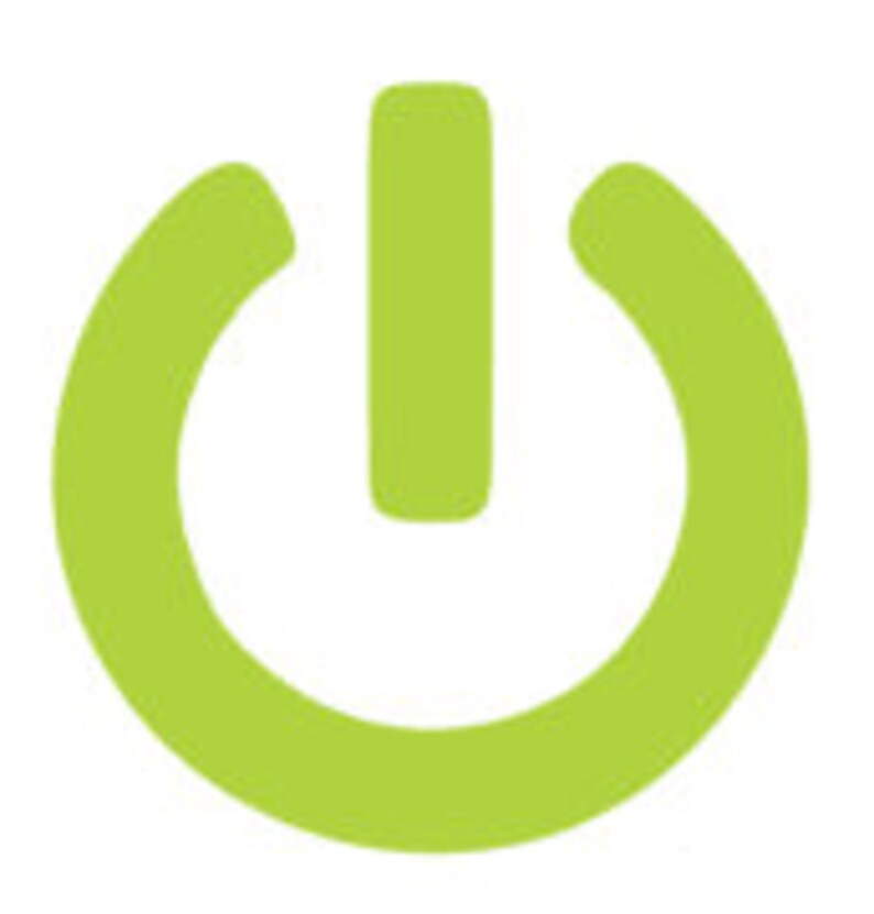 Power Button Symbol Vinyl Decal Sticker - Etsy