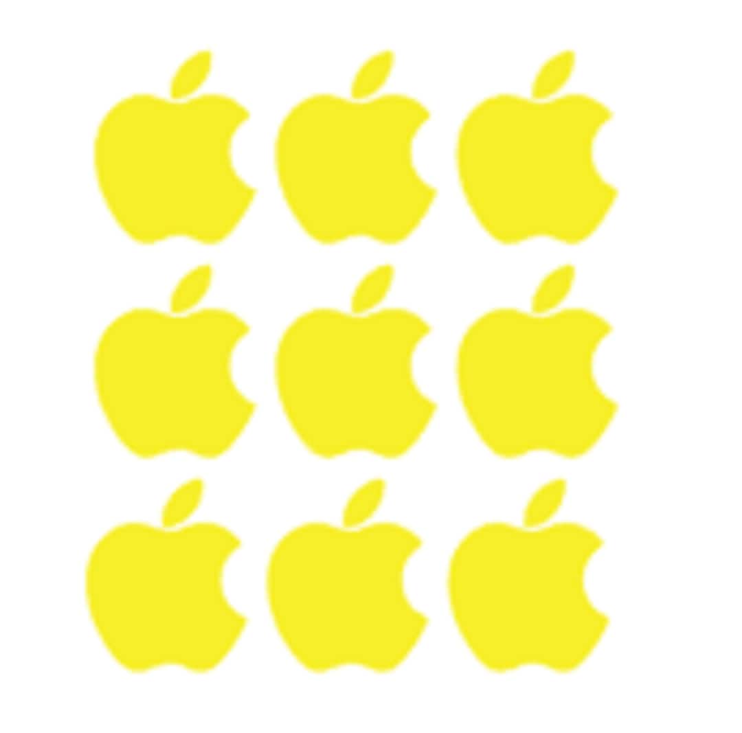 Set of 9 Small Apple Logo Decal for iPhone iPad or Mac - Etsy