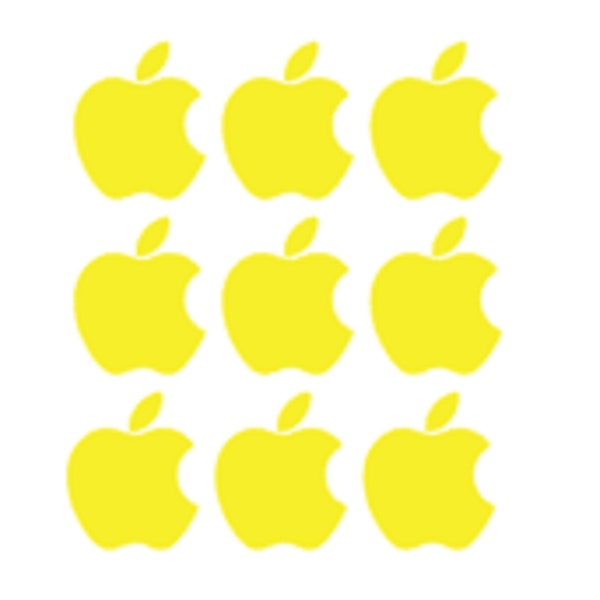 Small Apple Logo Stickers - Etsy