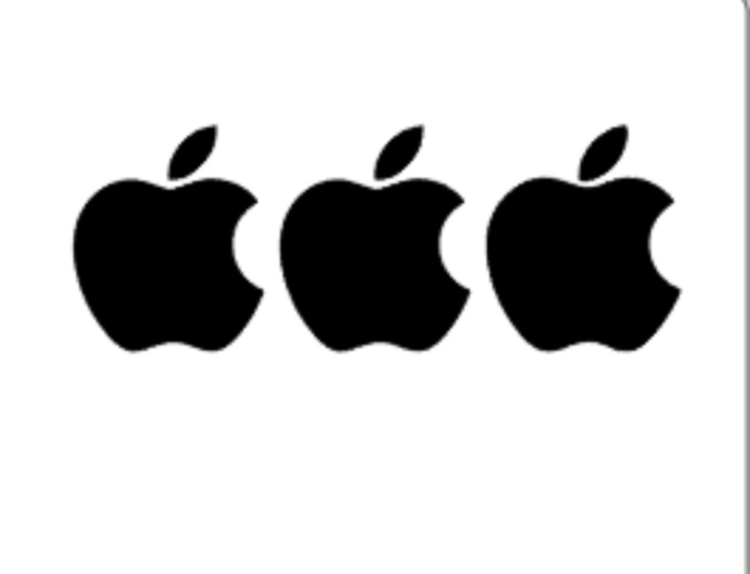 Set of 3 Custom Apple Ensign Decal for Iphone, iPad or Mac - Etsy