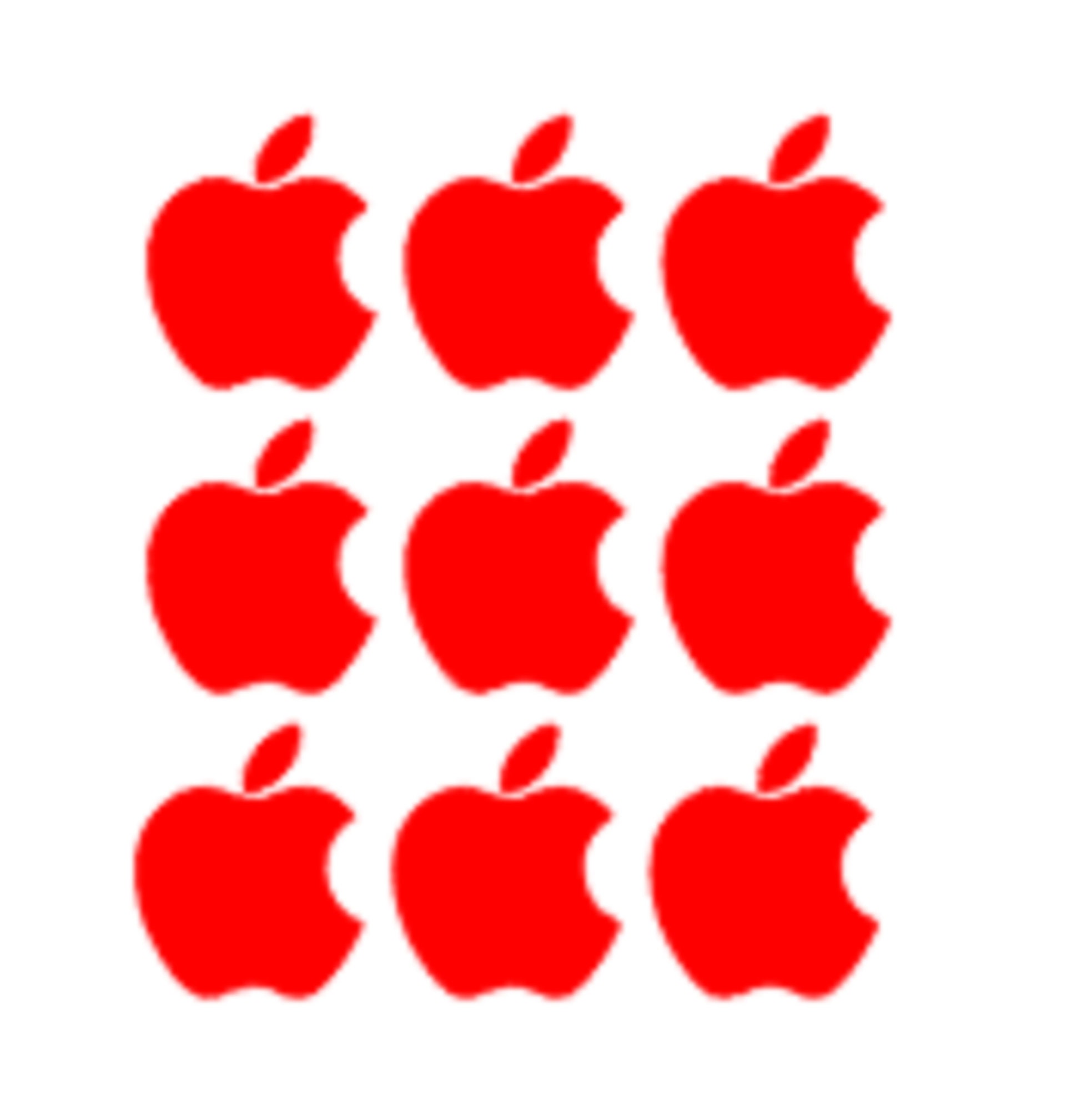 Set of 9 Small Apple Logo Decal for iPhone iPad or Mac - Etsy