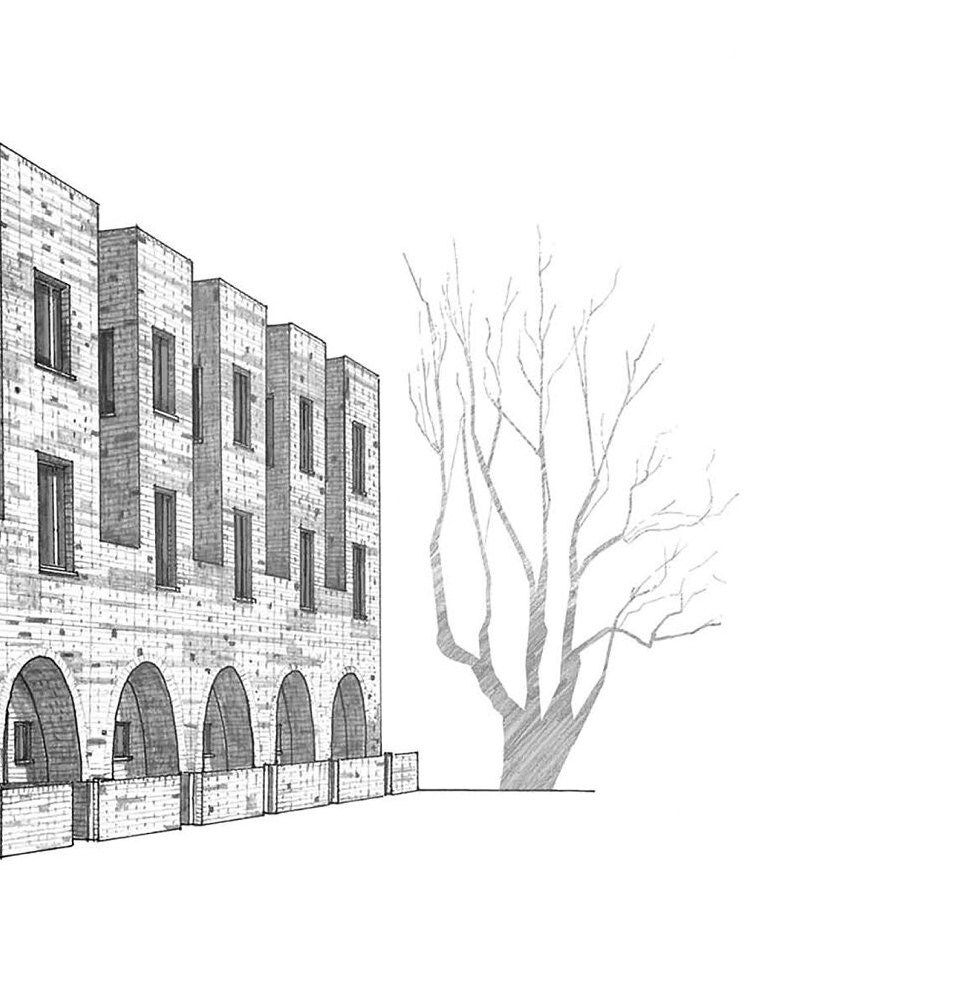 Worland Gardens, Stratford, Peter Barber London Drawing | High Quality ...