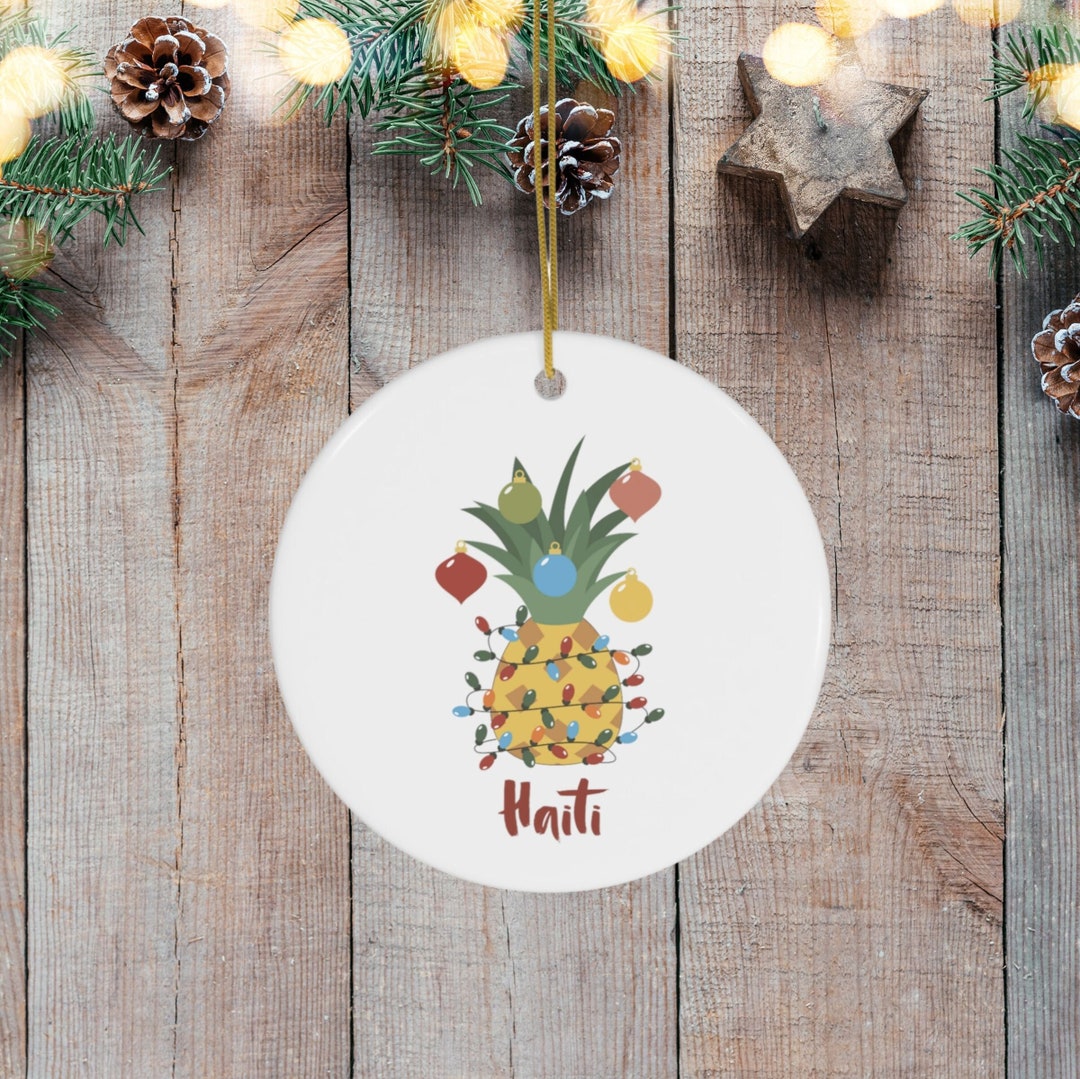 Pineapple Christmas Ornament, Holiday Ornament, - Etsy