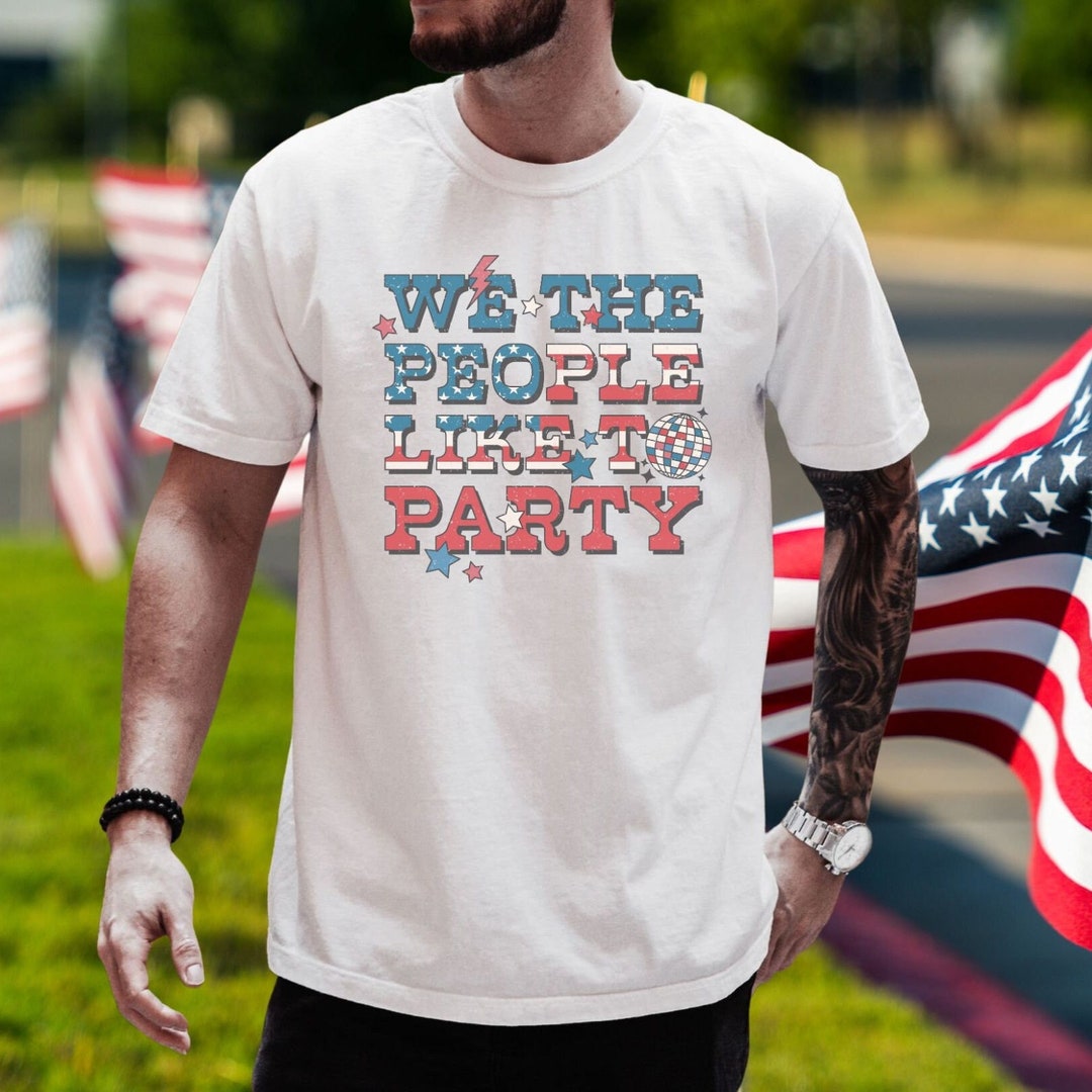 Patriotic 4th of July Color Comfort T-shirt, Fourth of July Unisex Tee ...