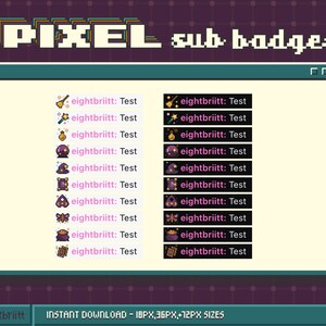 Twitch Sub Bit Badges / Pixel Witch / 8-bit Badges / Twitch Witchy ...