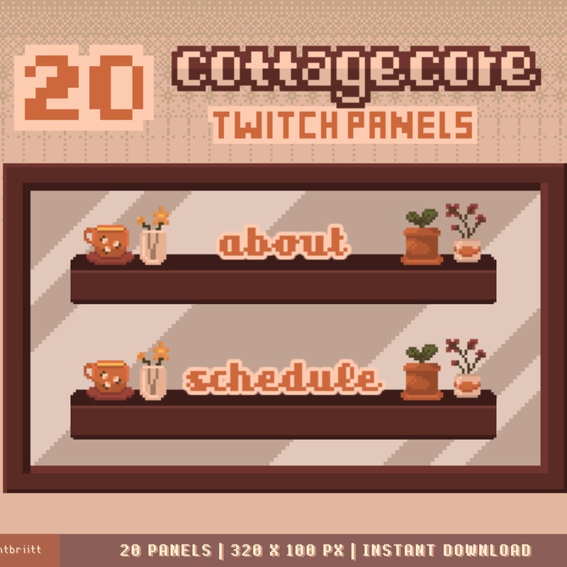 Cottagecore Pixel Panels - Etsy