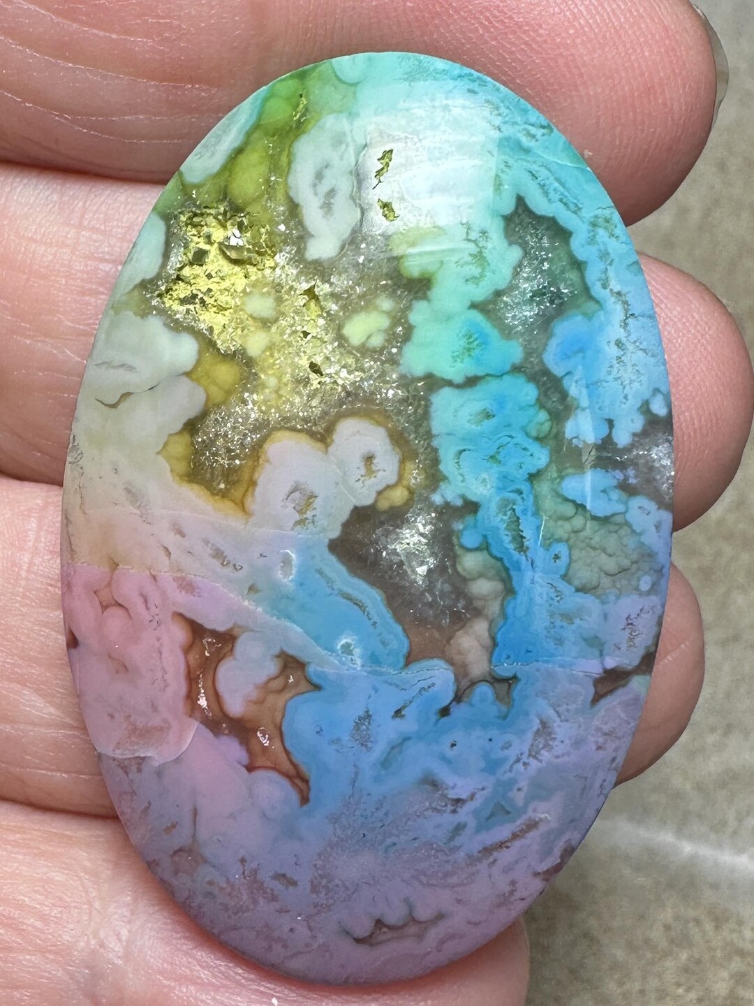 Indonesian Colour Enhanced Agate Gemstone Cabochon UK SELLER - Etsy