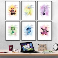 Inside Out 2 Characters, Nursery Room Printable Decor, Digital Posters ...