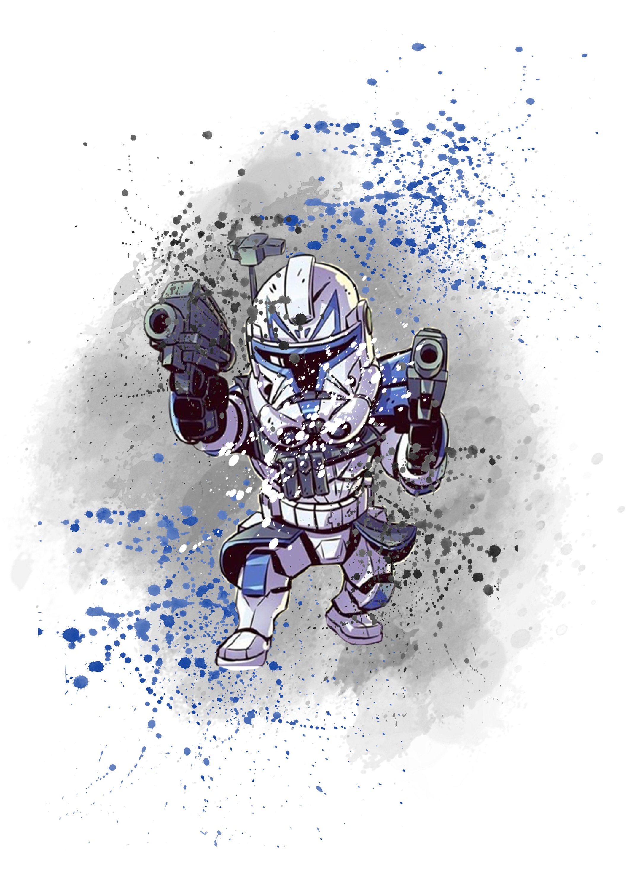 Star Wars Trooper Splash Watercolor Set of 4 Prints I Star - Etsy UK