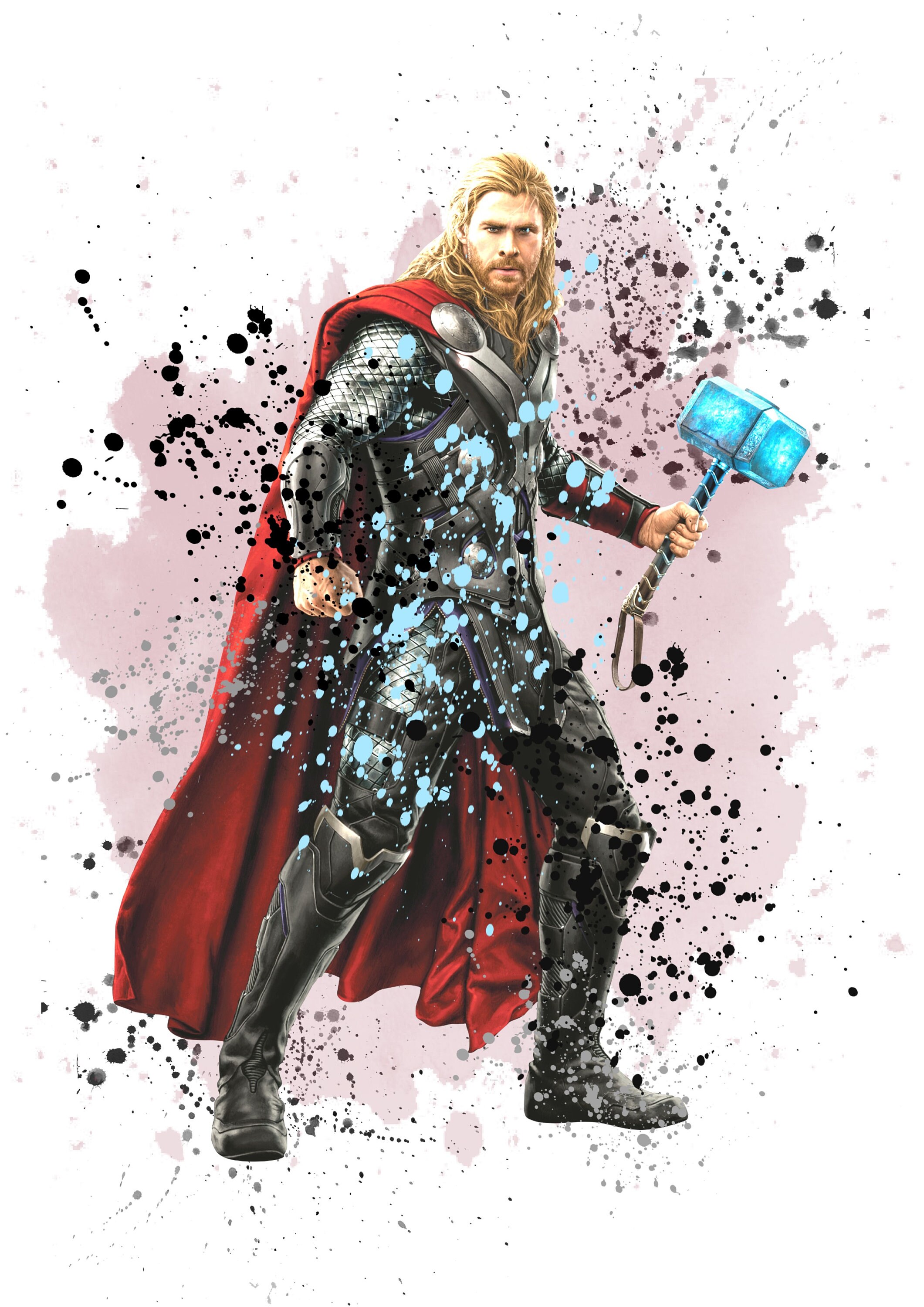 Marvel Universe Avengers Superhero Watercolour Mix & Match Set of 6 ...