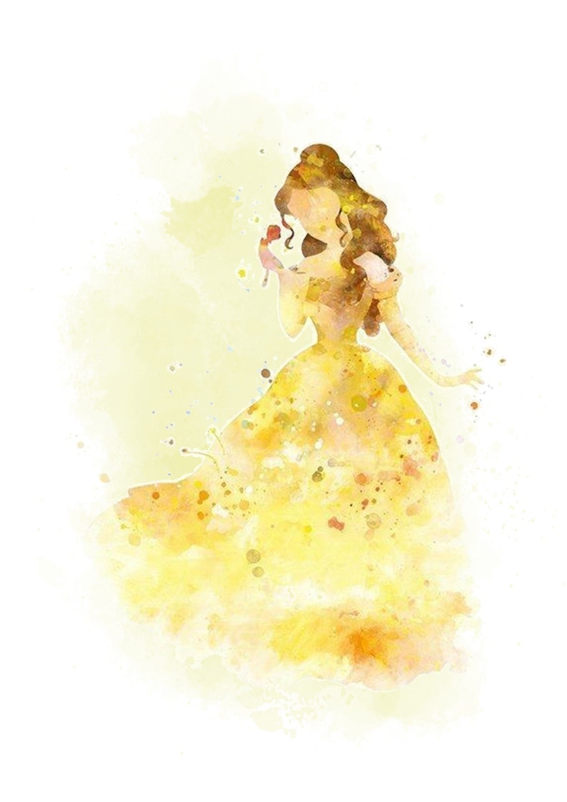 Disney Princess Watercolour Mix & Match Set of 8 Prints I | Etsy