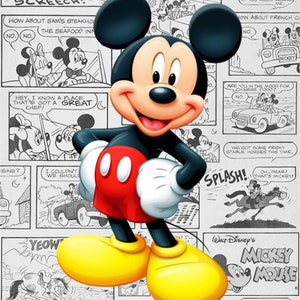 Disney Character Animation Set of 4 Prints I Disney Prints I Disney L ...