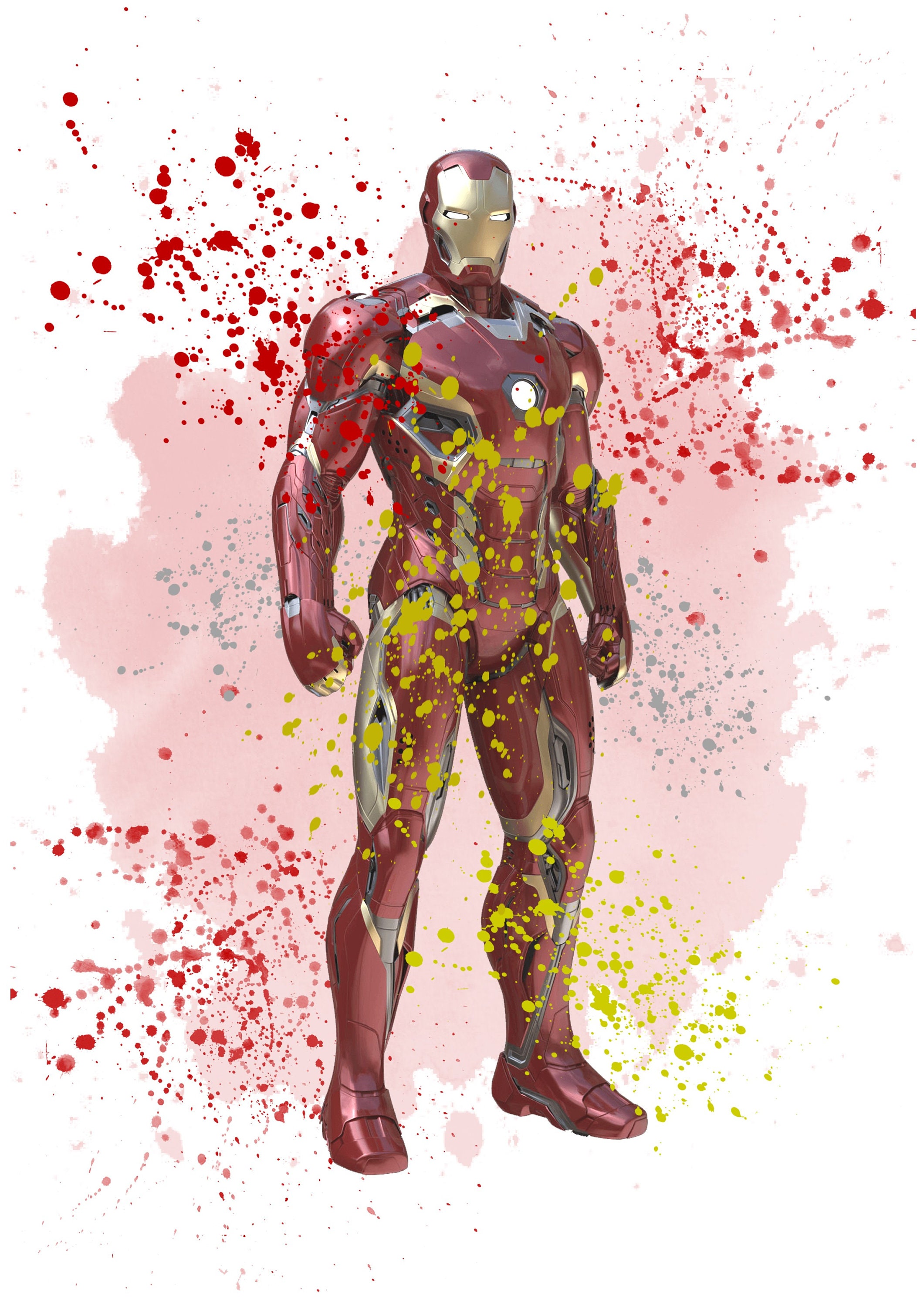 Marvel Universe Avengers Superhero Watercolour Mix & Match Set of 6 ...