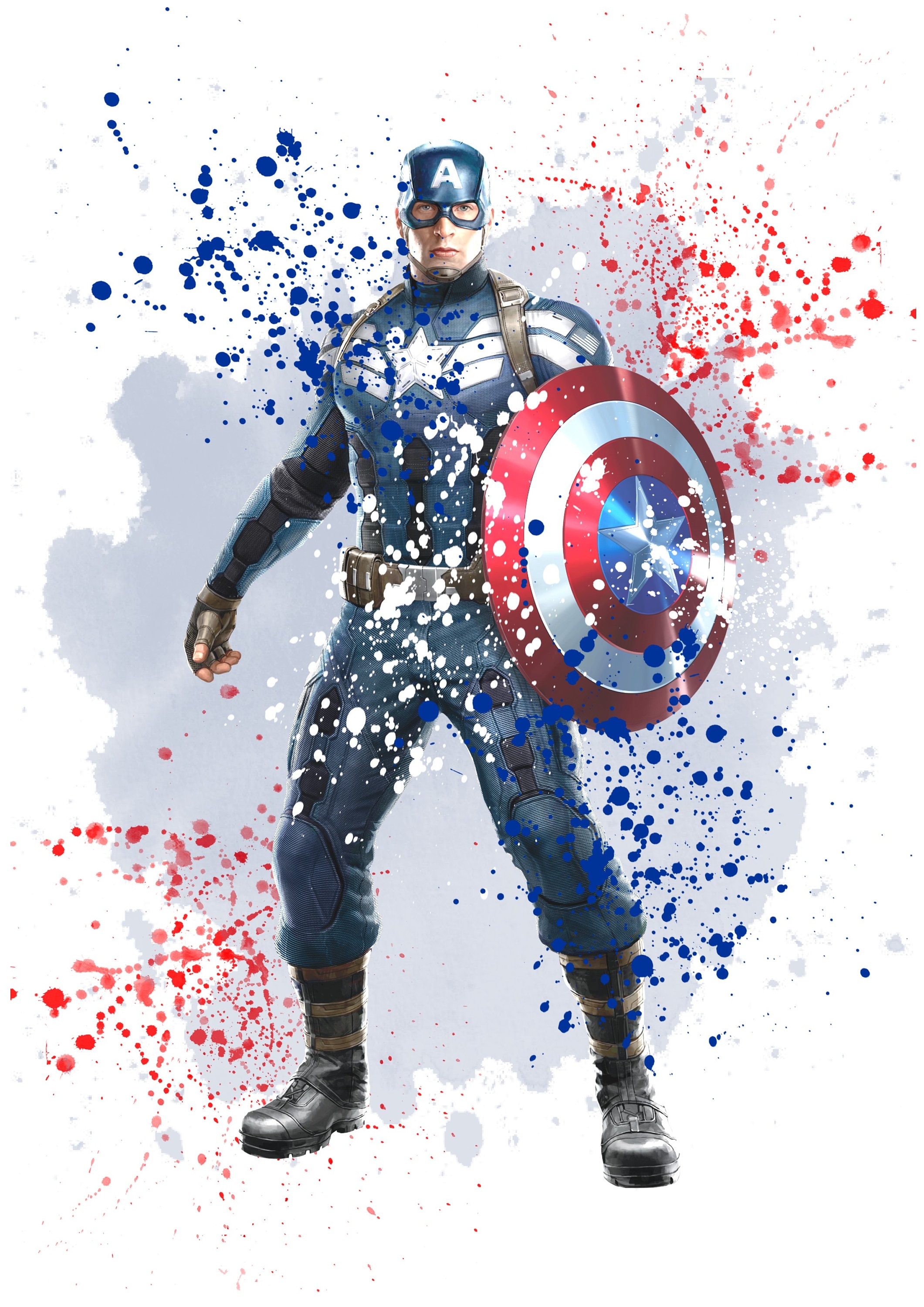 Marvel Universe Avengers Superhero Watercolour Mix & Match Set of 6 ...