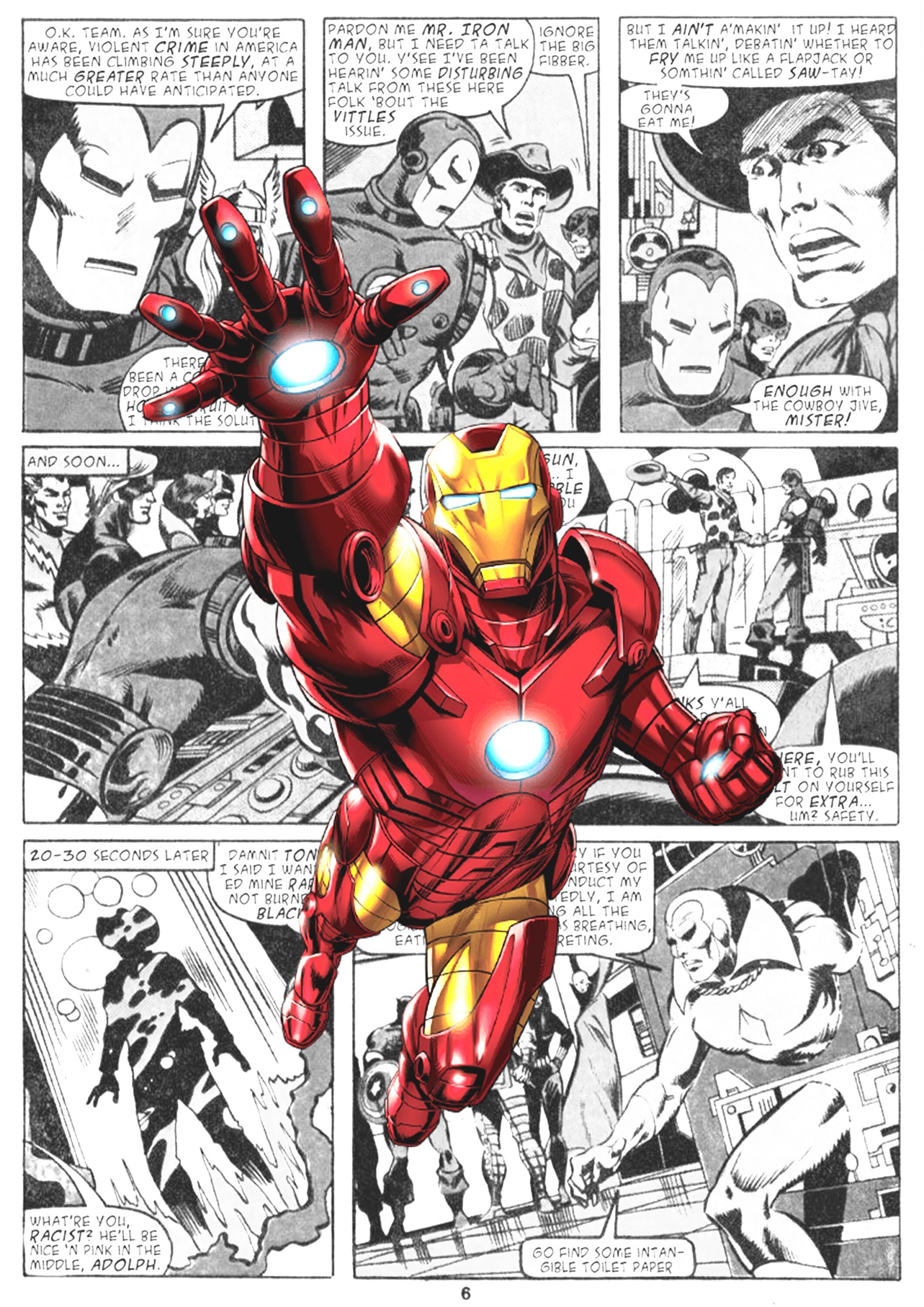 Marvel Iron Man Comic Strip Set of 3 Prints I Avengers I Marvel Prints ...