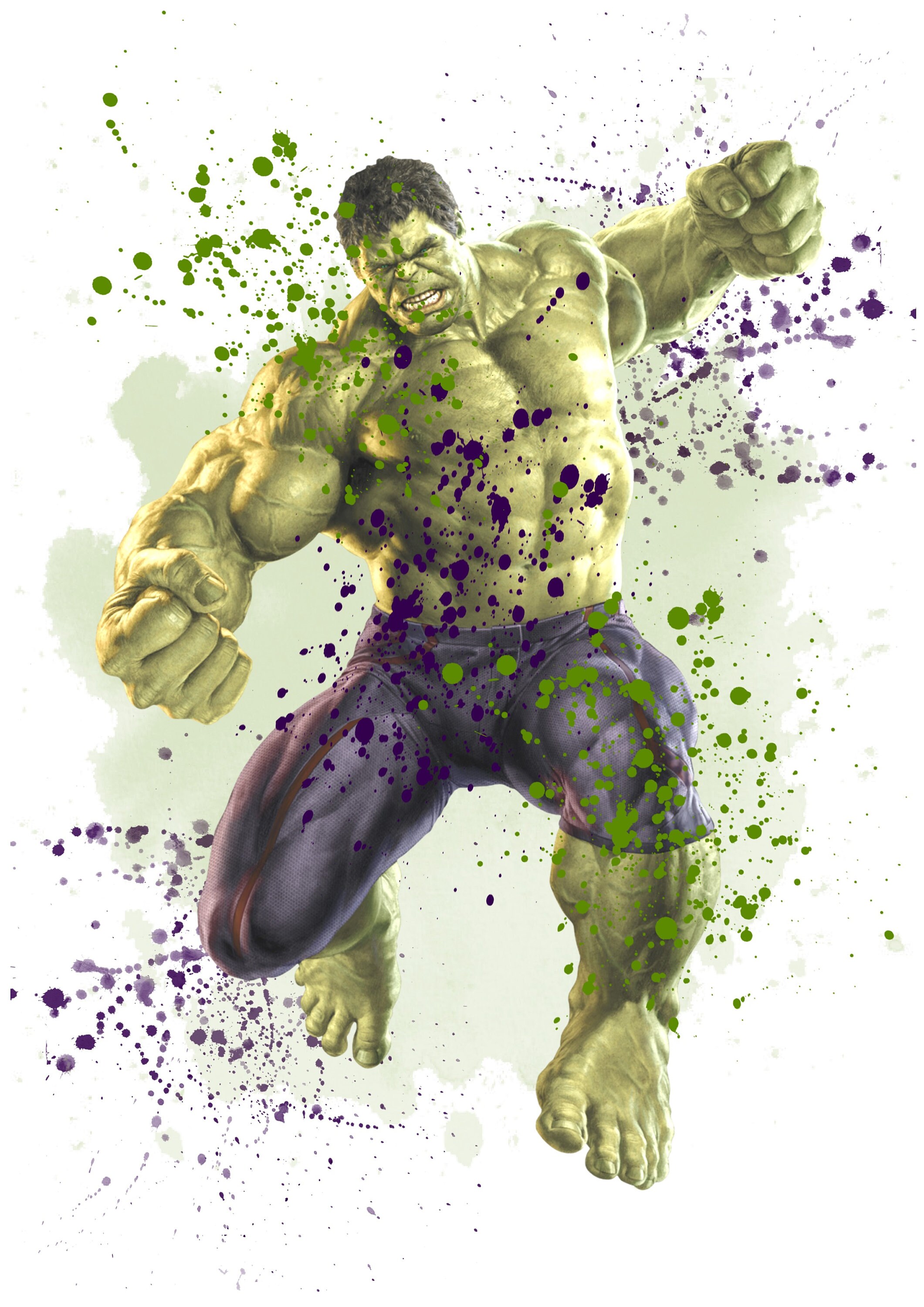 Marvel Universe Avengers Superhero Watercolour Mix & Match Set of 6 ...