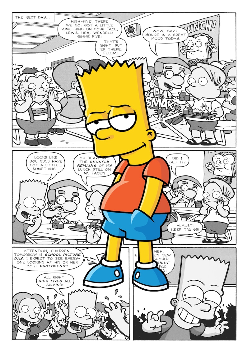 The Simpsons Bart Comic Strip Set of 3 Prints I Simpsons Prints I ...