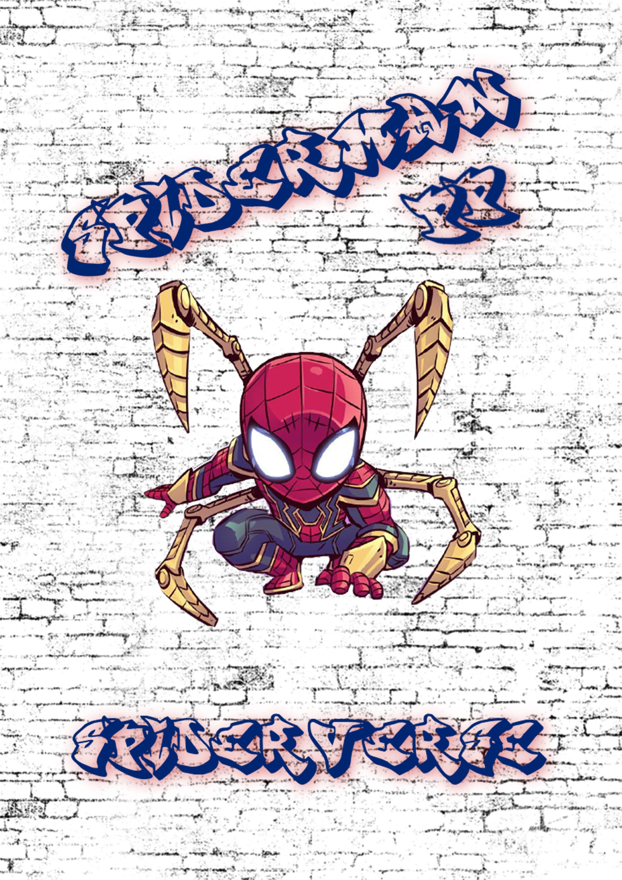 Spiderman Spider Verse Graffiti Set of 4 Prints I Marvel - Etsy