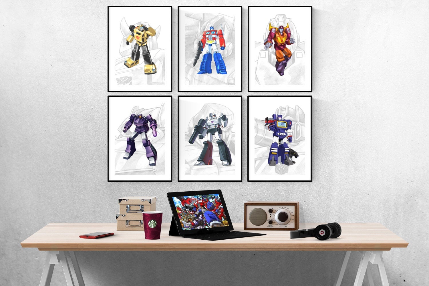 Transformers Icon Portrait Mix & Match Set of 6 Prints I Disney Prints ...