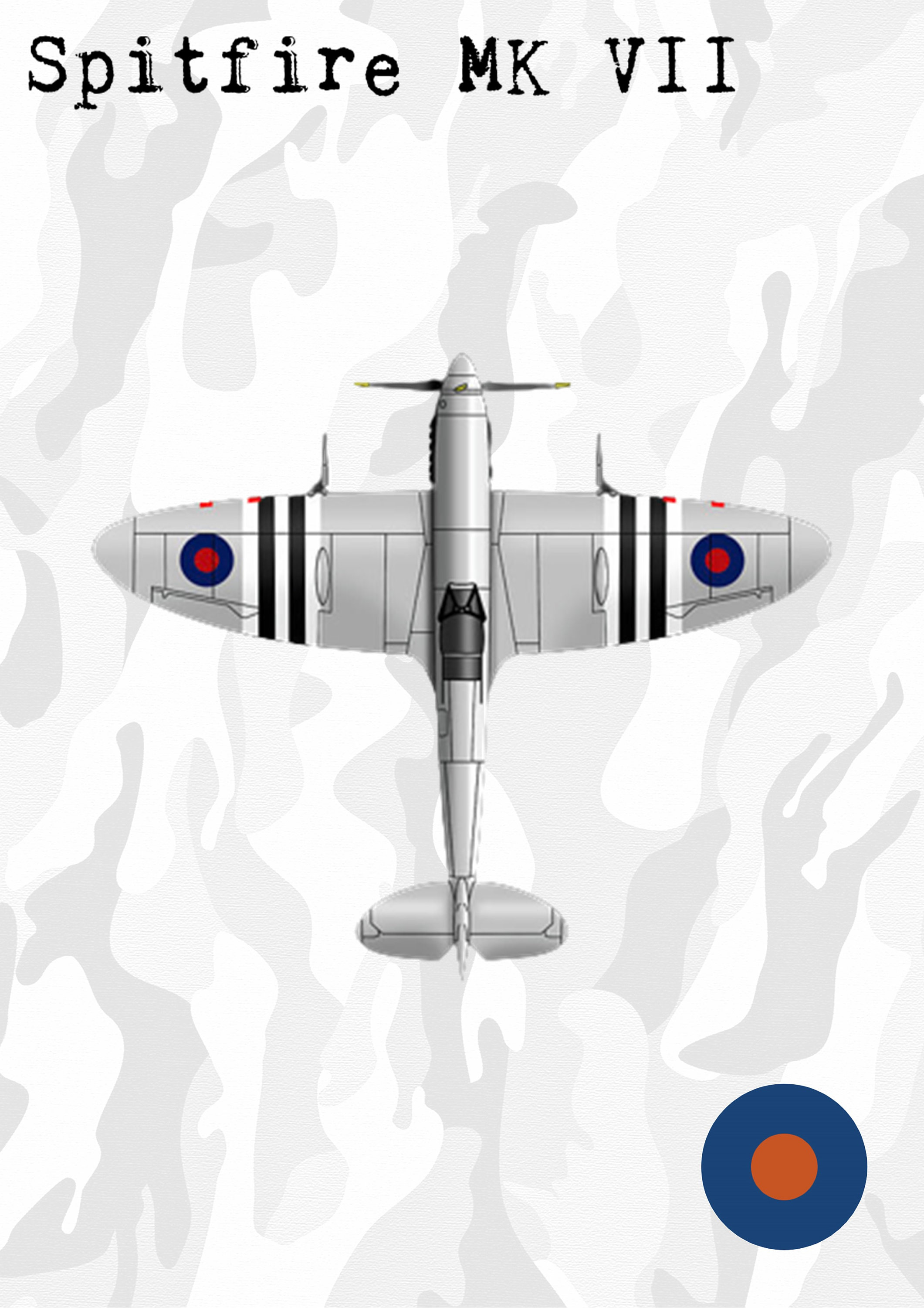 RAF Spitfire Set of 4 Prints I Airforce I Spitfire I Plane Prints I ...