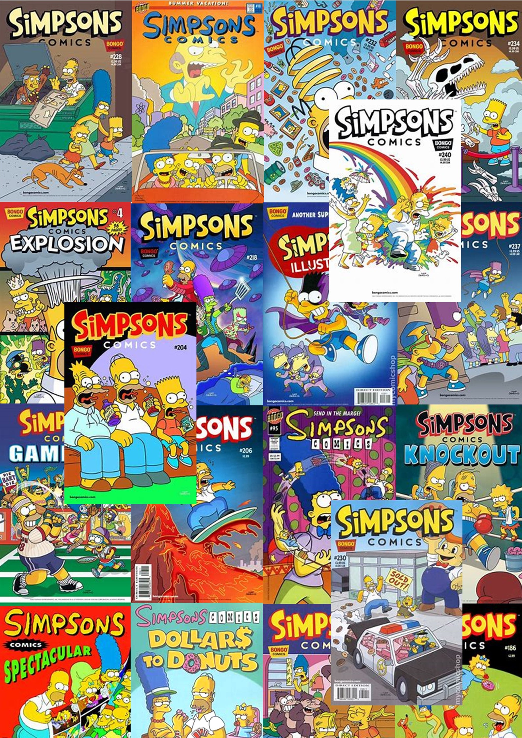 Simpsons Family Comic Strip Set of 3 Prints I Simpsons Prints I ...