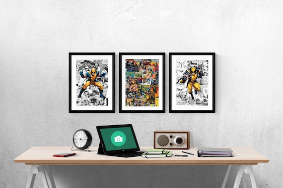 Marvel Wolverine Comic Strip Set of 3 Prints I Avengers I | Etsy