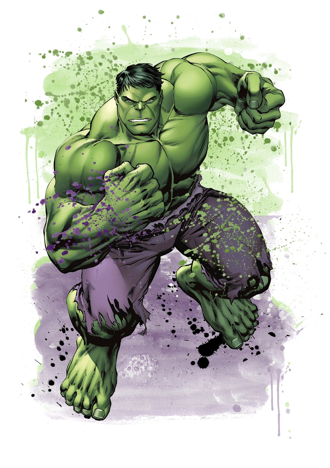 Marvel Avengers Superhero Watercolour Set of 6 Prints I Marvel - Etsy