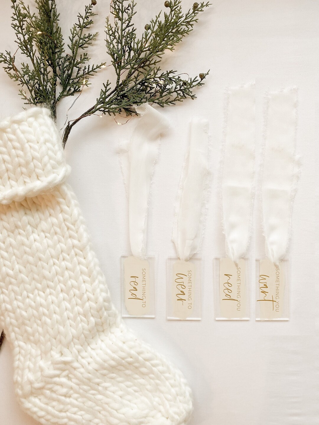 Acrylic Gift Tags, Something to Tags, Want Need Wear Read, Calligraphy ...