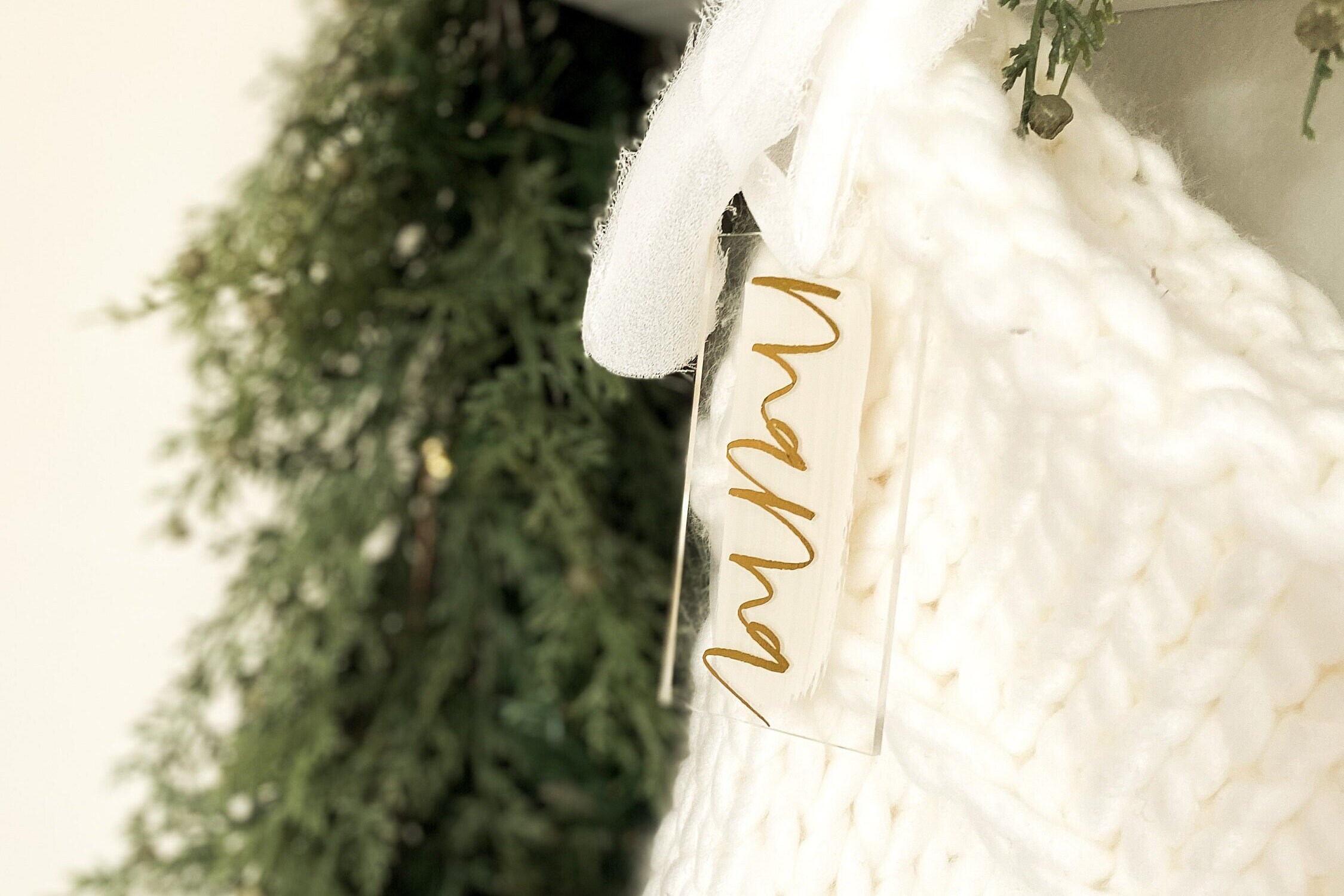 Hand Lettered Stocking Tags - Etsy