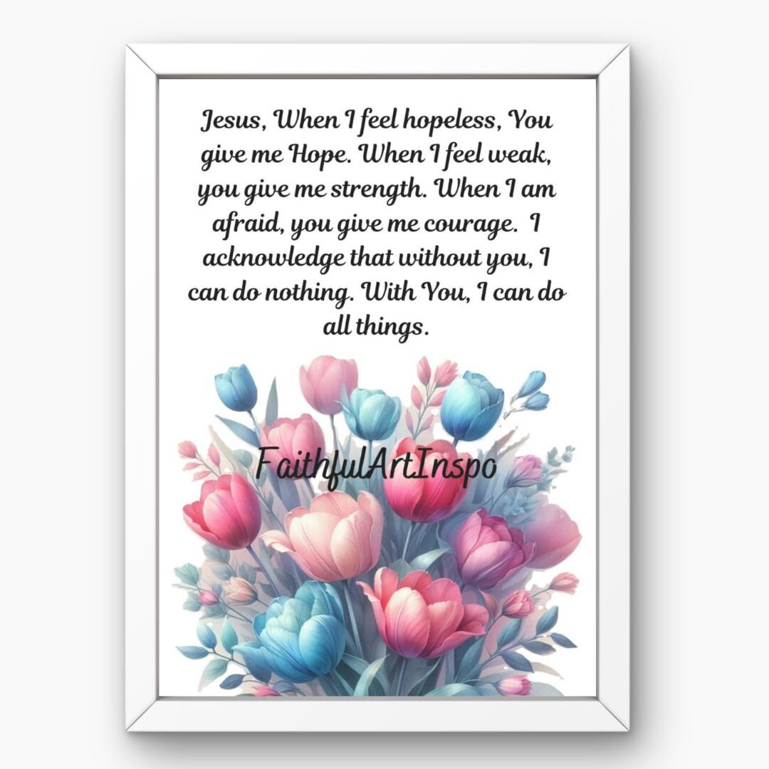 Prayer Cards, Christian Prayer Cards, Inspirational Cards, Digital ...