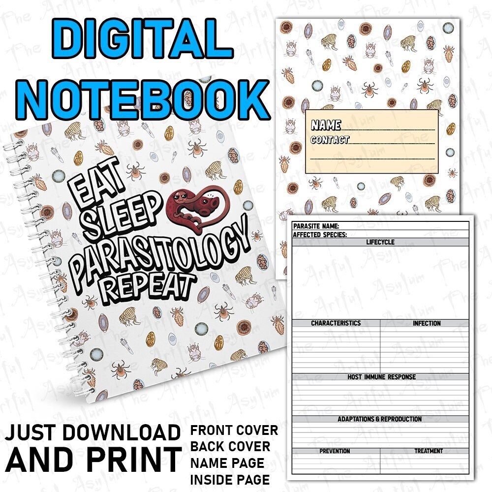 Parasitology Notebook Ready to Print,template for Veterinary ...