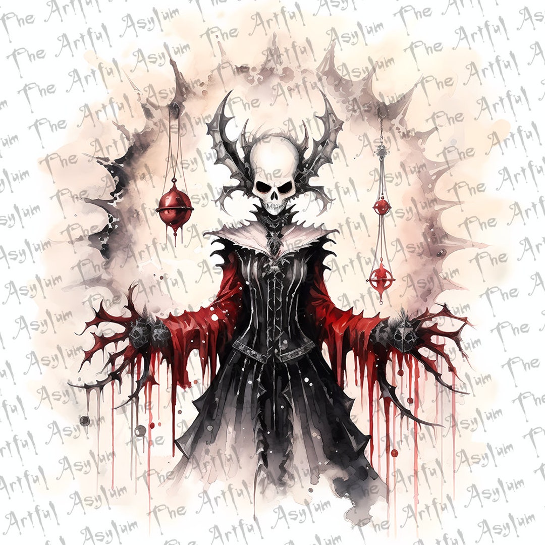 Gothic Christmas Wraith Digital Download Digital Art, Instant Download ...