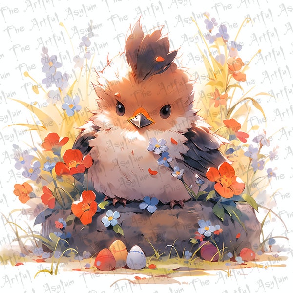 Whimsical Chicken Clip Art - Etsy