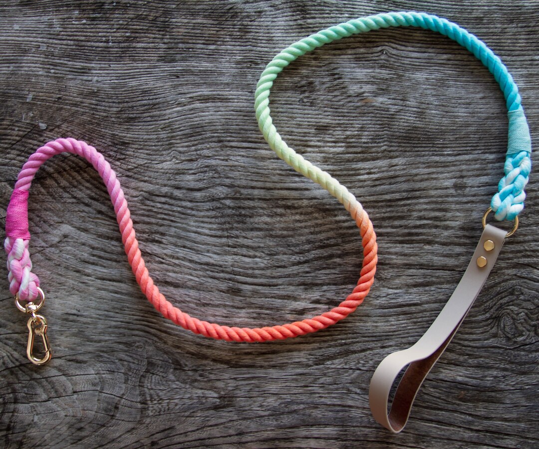 Rainbow Dog Lead Rainbow Rope Lead Rainbow Lead Rope Dog Leash Rope ...