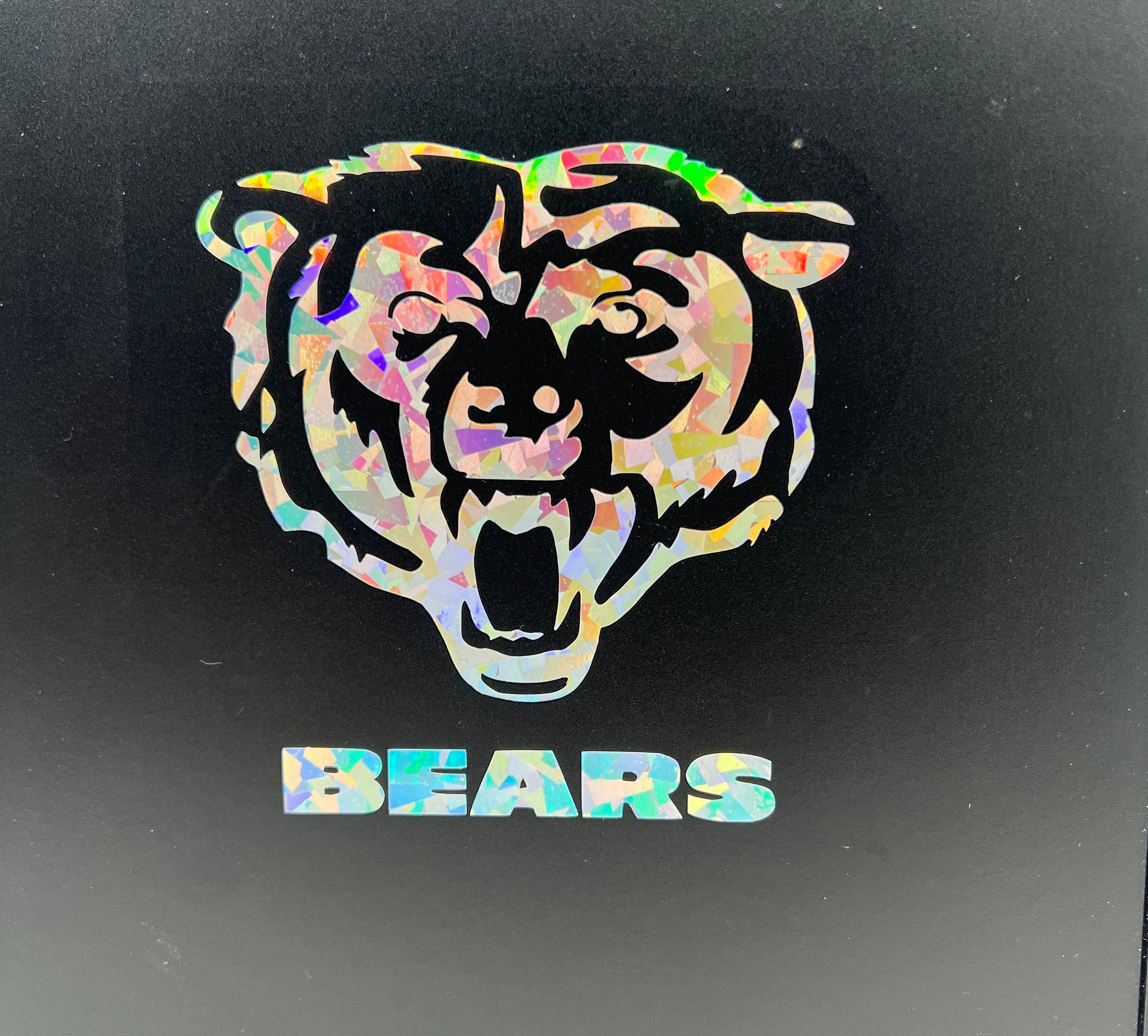 Chicago Bears Football Sticker, Car Decal - Etsy