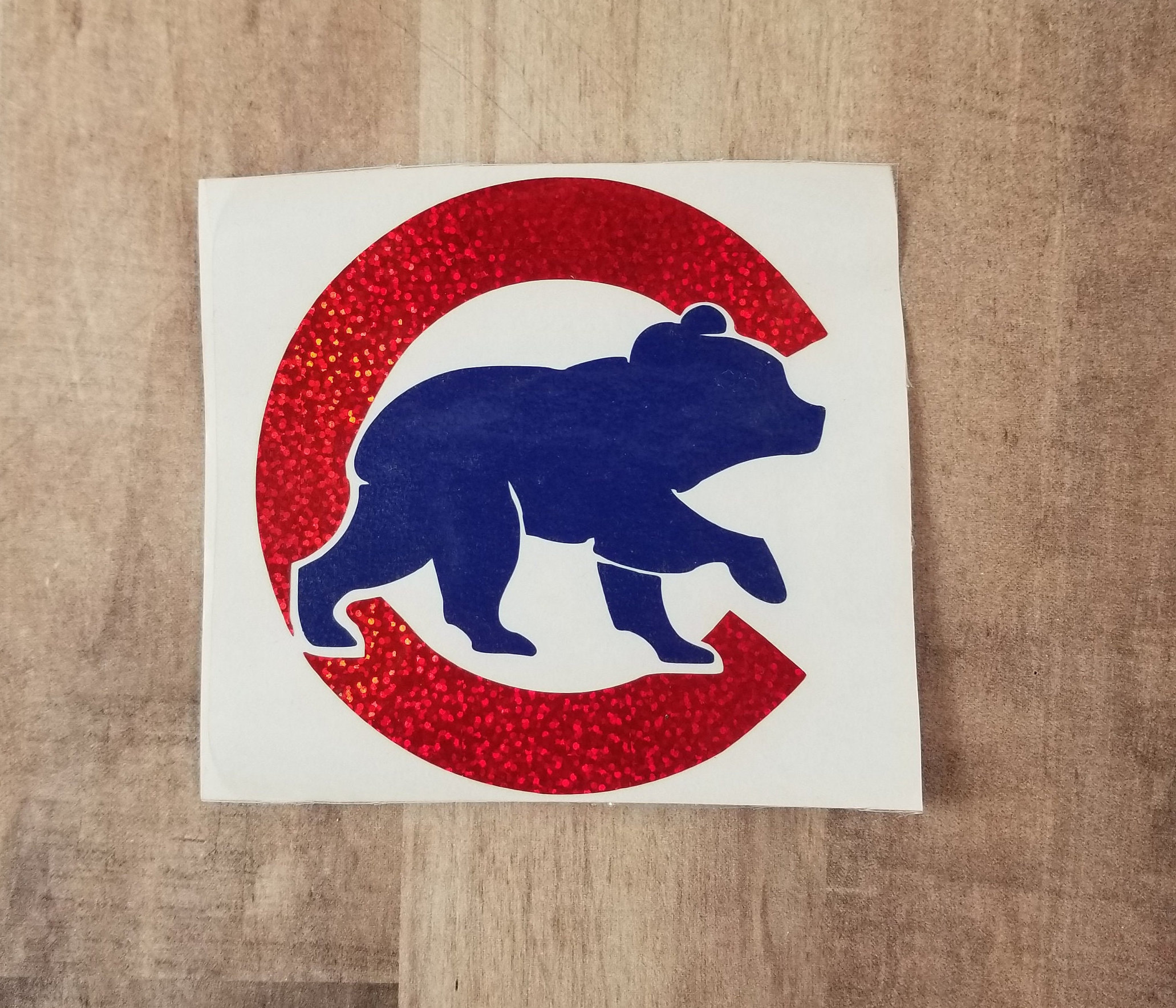 Chicago Cubs Holographic Decal, Car Window Laptop Sticker - Etsy