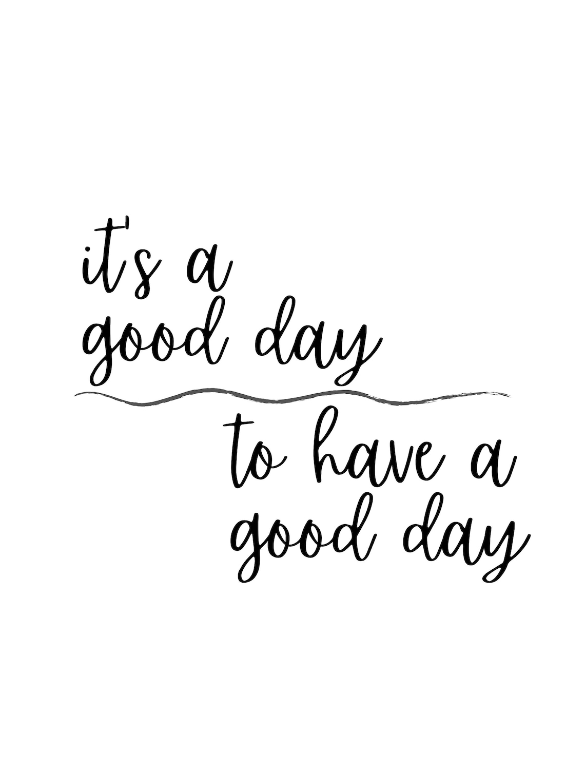 It's a Good Day to Have a Good Day, Printable Wall Art, Digital Prints ...