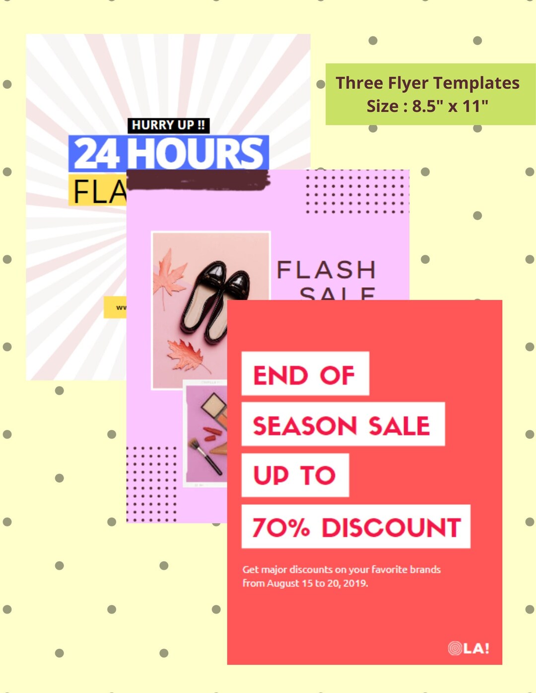 Sale & Discount Flyer Template Holiday Market Flyer Summer - Etsy