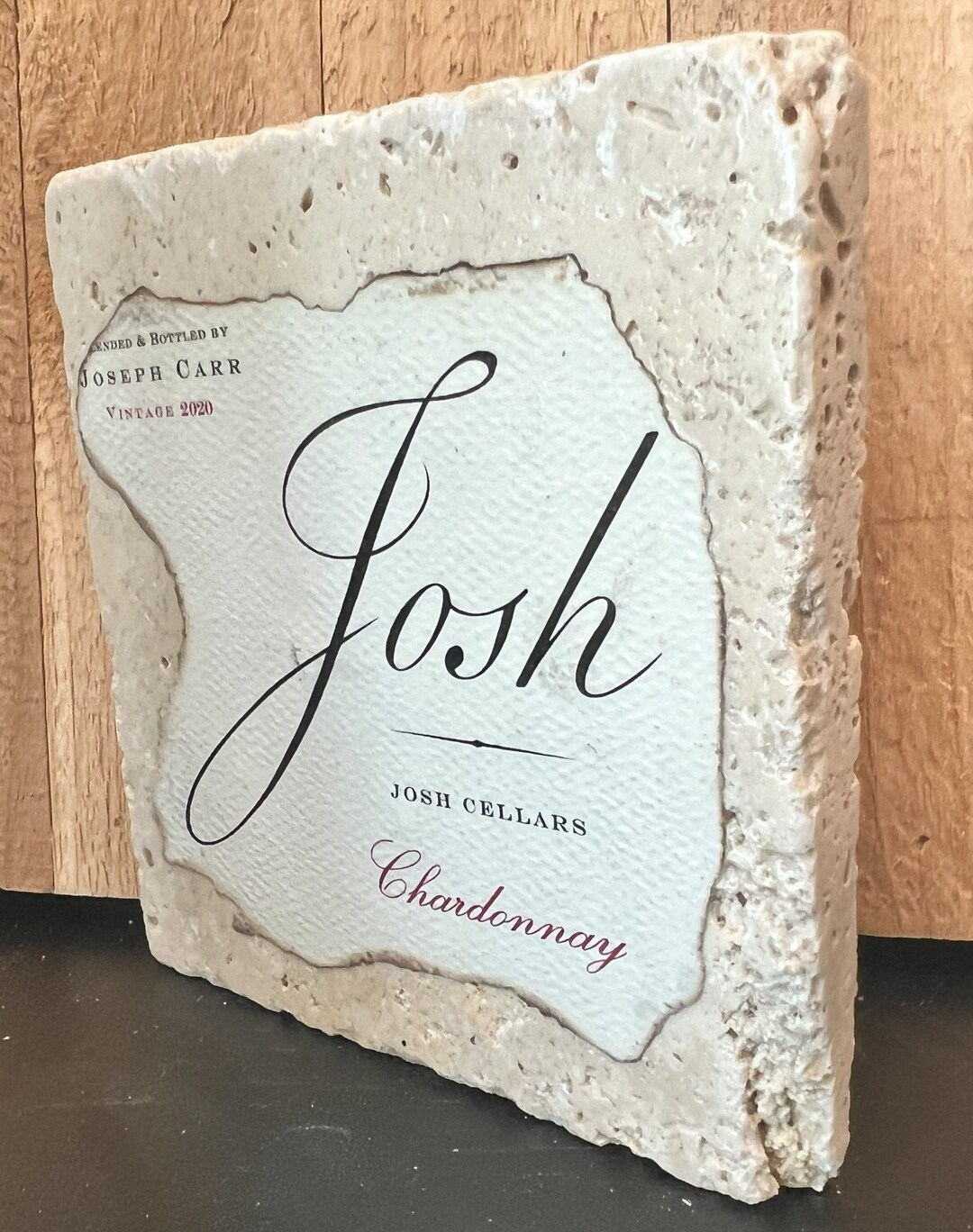 Josh Cellars Chardonnay Wine Label Coaster - Etsy