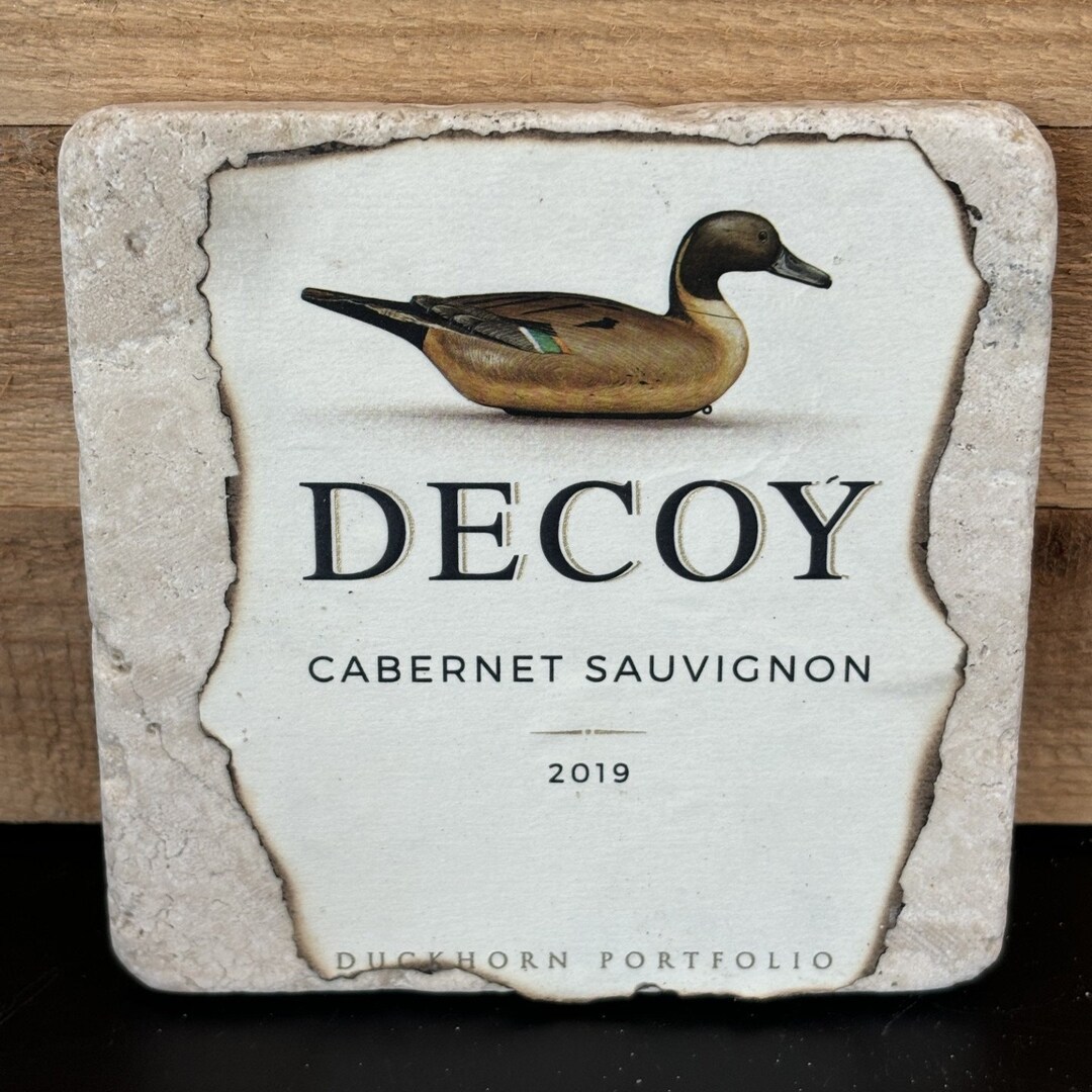 Decoy Cabernet Sauvignon Wine Label Coaster - Etsy