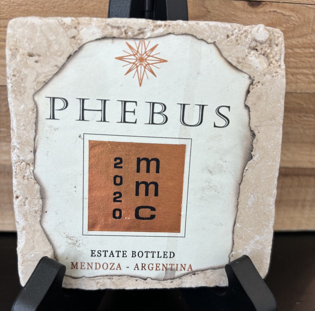 Phebus 2020 MMC Wine Label Coaster - Etsy