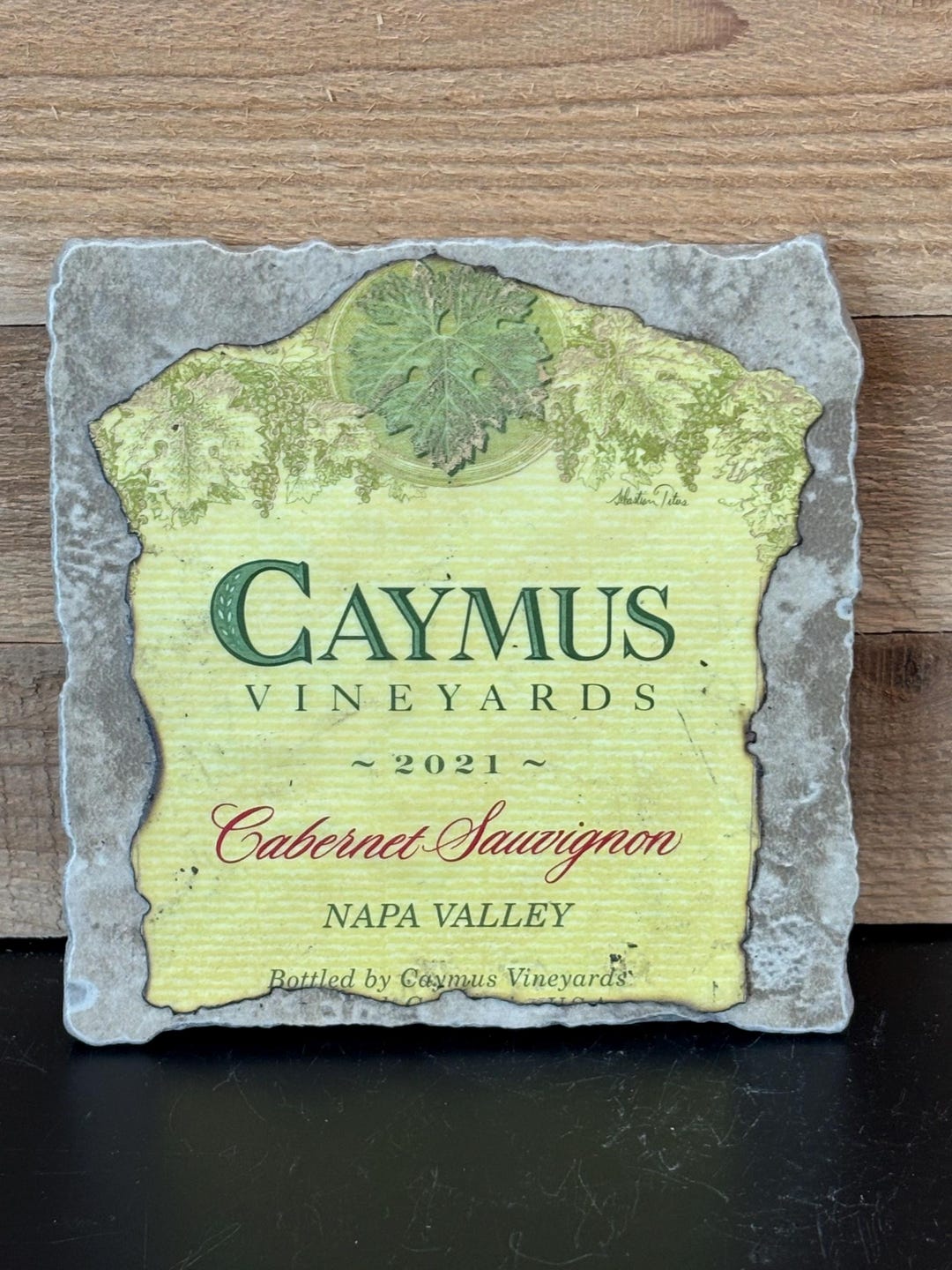 Caymus Cabernet Sauvignon Wine Label Coaster - Etsy