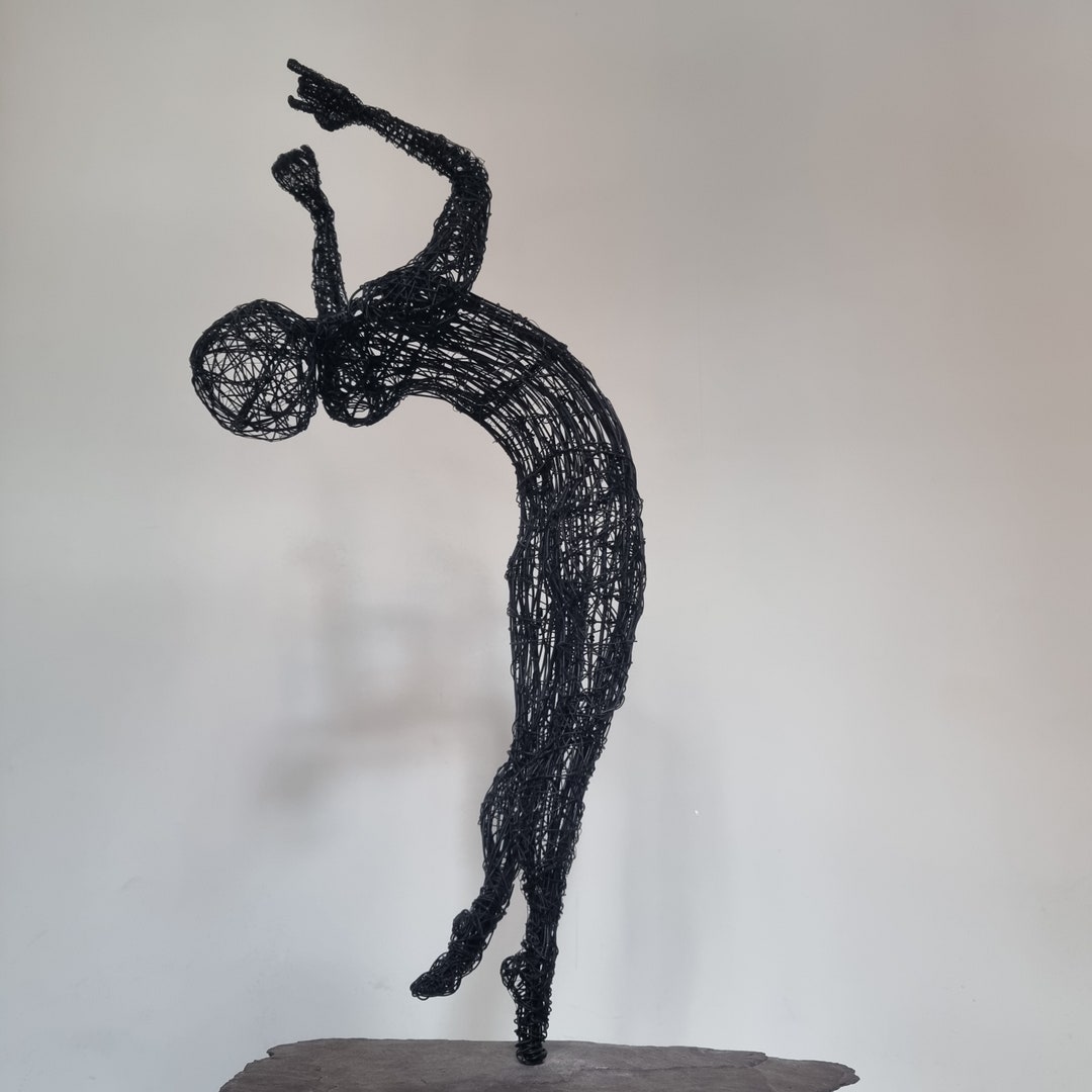 Wire Dance Sculpture. Table Top Sculpture. Wire Sculpture - Etsy