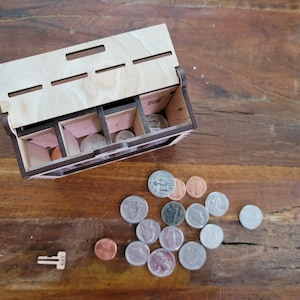 Personalized Coin Sorting Bank Wood Coin Bank - Etsy
