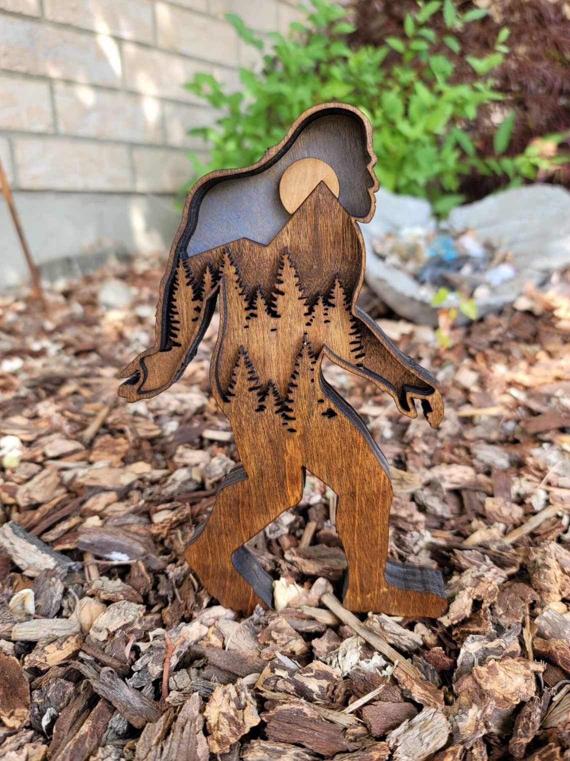 Wood Bigfoot Decor Bigfoot Sculpture Sasquatch Figure Yeti - Etsy