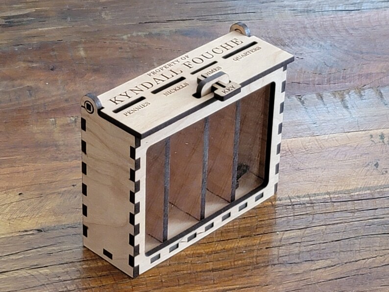 Personalized Coin Sorting Bank Wood Coin Bank - Etsy